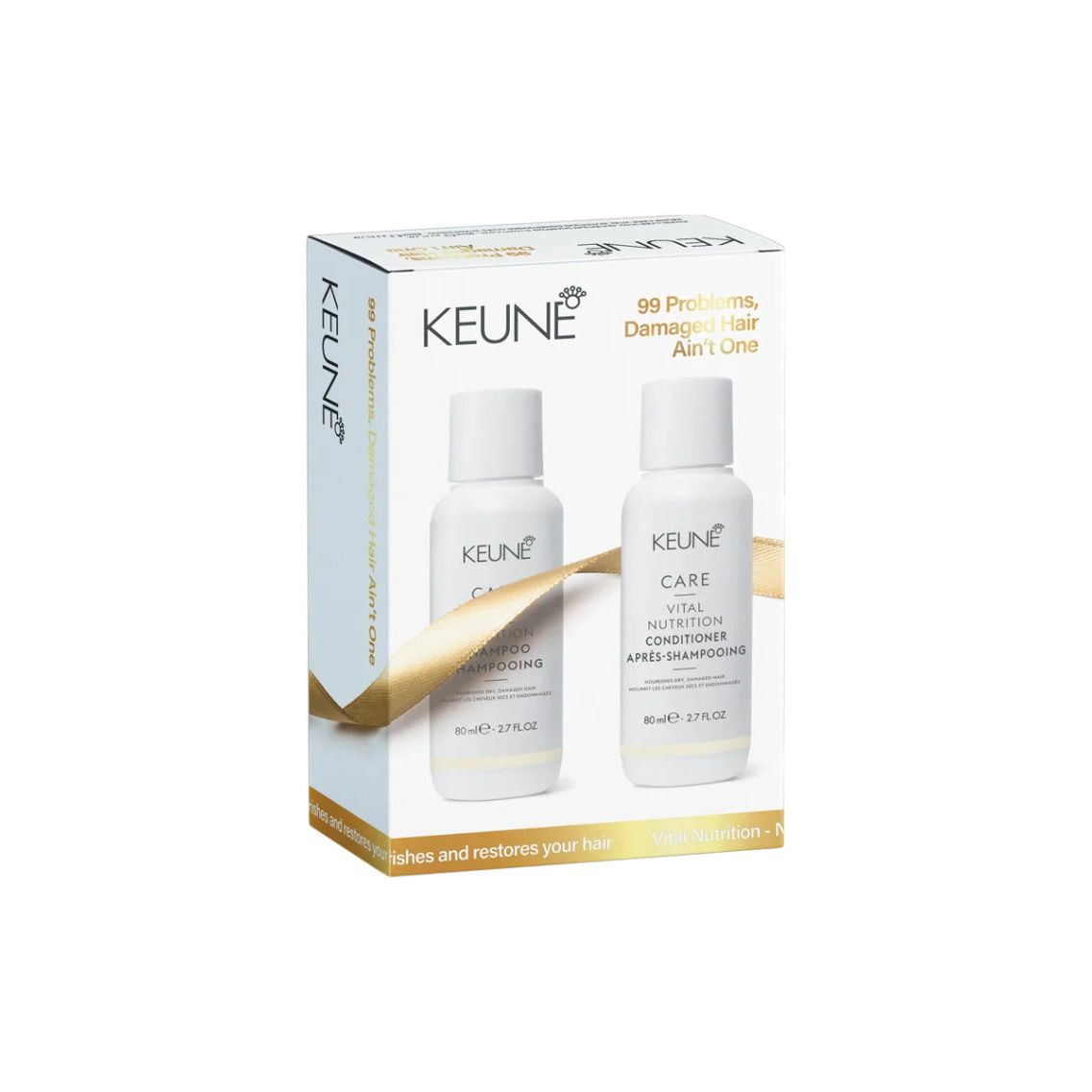 Keune Vital Nutrition - Set Sampon 80ml si Balsam 80ml – Beauty Lounge
