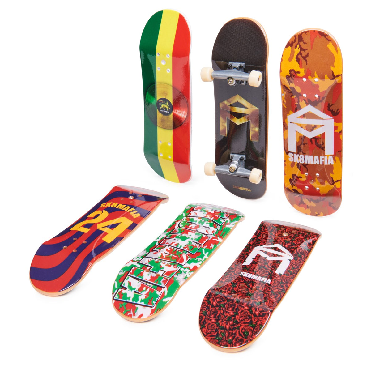 Tech Deck Pachet 6 Piese cu Accesorii Fingerboard SK8 Mafia – Beauty Lounge