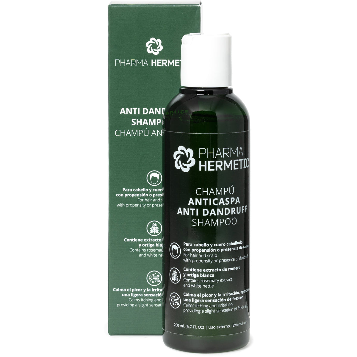 Pharma Hermetic Anti Dandruff Green Shampoo - Sampon Anti-Matreata 200 ...