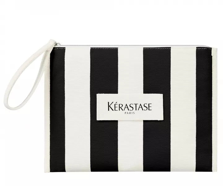 Kerastase Summer Pouch 2025 - Black White – Beauty Lounge