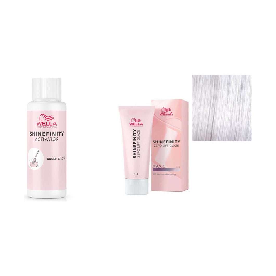 Set Wella Professionals Shinefinity - Activator 2% 60ml si Vopsea Demi ...