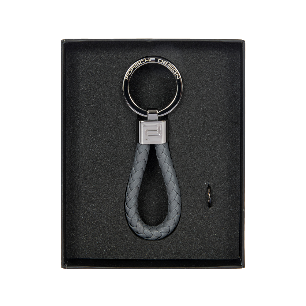 Porsche Design Keyring Leather Cord Anthracite - Breloc din Piele ...